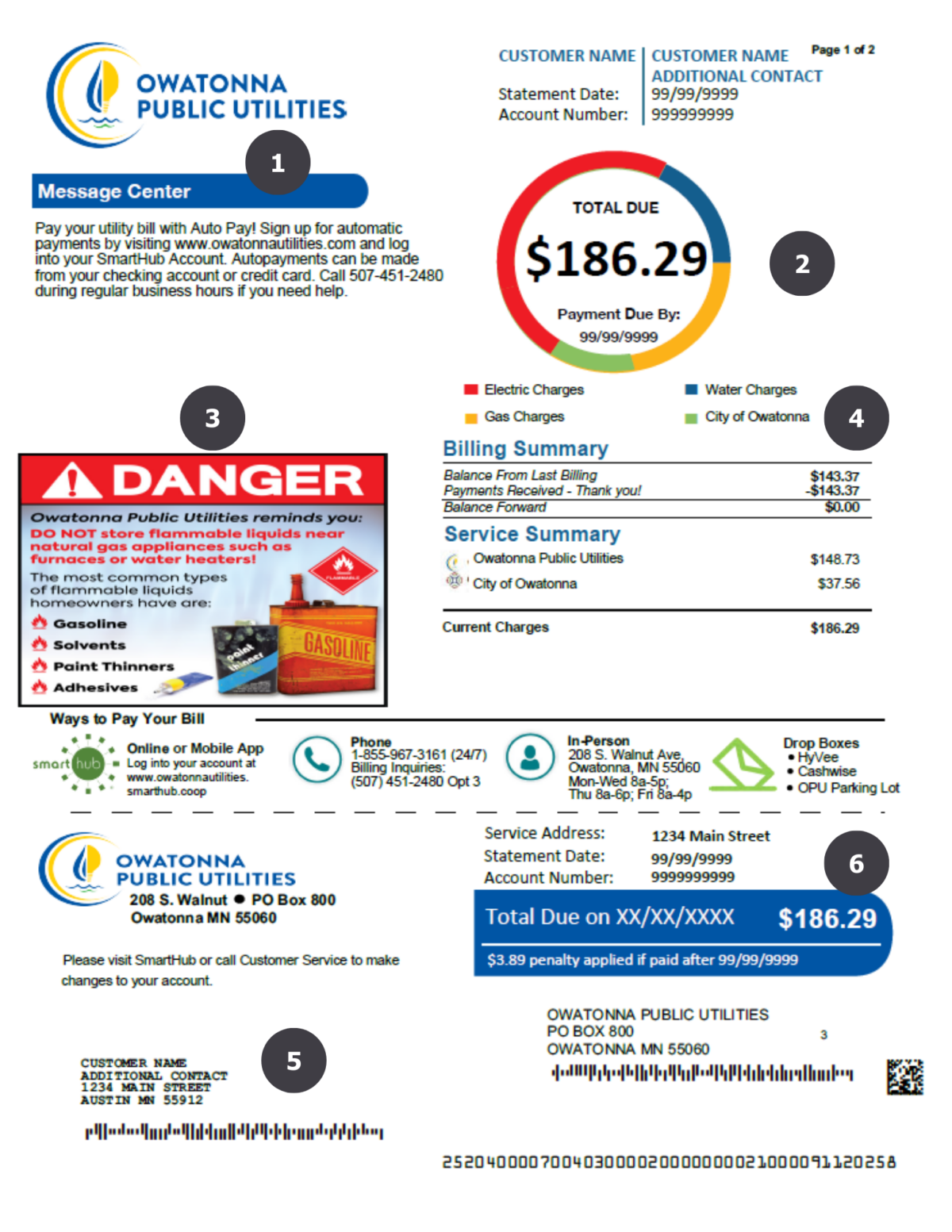 Understanding Your Utility Bill - Owatonna Public Utilities